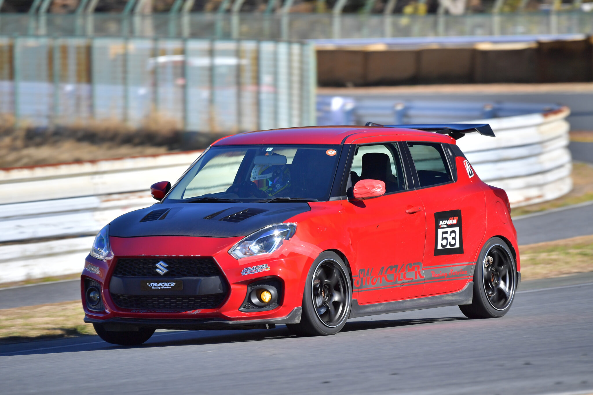 スワッカーZC33Sスイフトスポーツ「タービン交換車の背中を追う 最小チューンの偉力！」REVSPEED筑波スーパーバトル - REVSPEED