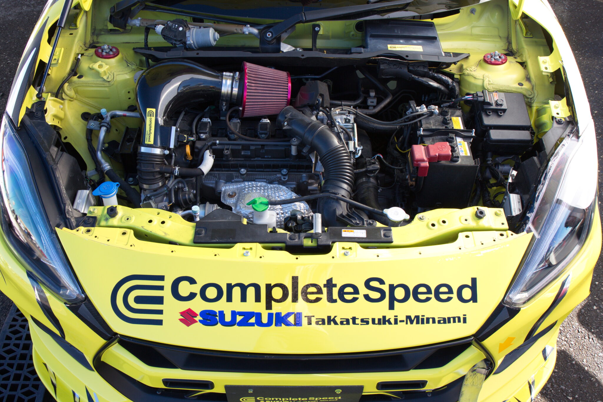 SUZUKI 高槻南 コンプリートスピード ZC33S スイフトスポーツ「オリジナルパーツで構成し、開発中のF6POTキャリパーも装着」REVSPEED筑波スーパーバトル2022 - REVSPEED