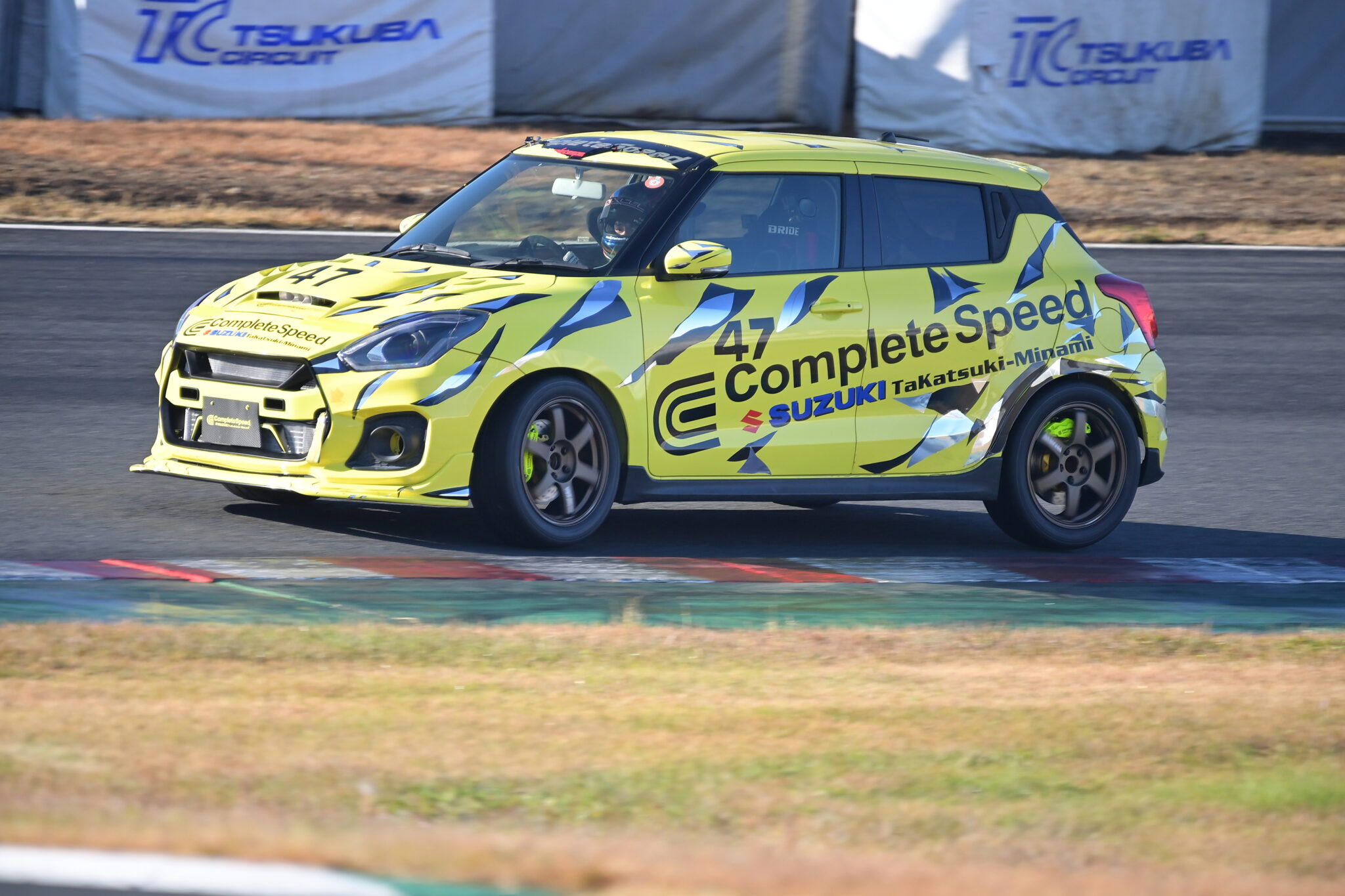 SUZUKI 高槻南 コンプリートスピード ZC33S スイフトスポーツ「オリジナルパーツで構成し、開発中のF6POTキャリパーも装着」REVSPEED筑波スーパーバトル2022 - REVSPEED