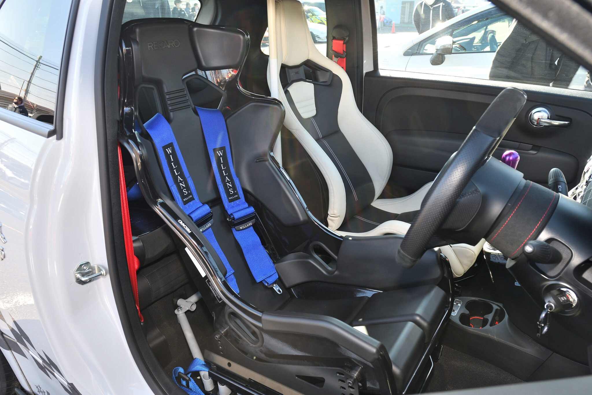 A PITオートバックス東雲 アバルト595「オリジナル試作パーツ開発で突き詰める合法チューニング」REVSPEED筑波スーパーバトル2022 - REVSPEED