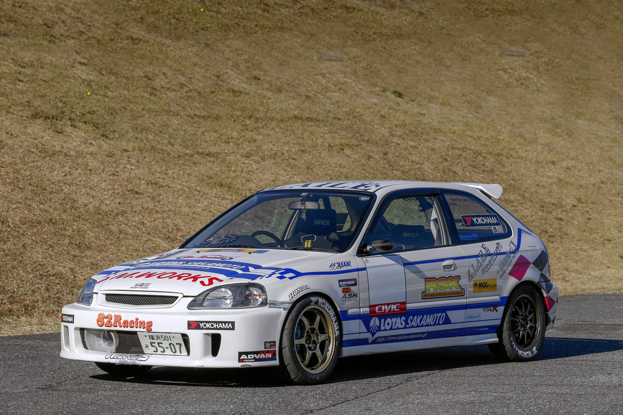 坂本 賢一郎 EK9 シビック タイプR 「最終型低走行車でつくり込まれたEK9」全日本ジムカーナ車両筑波タイムアタック - REVSPEED