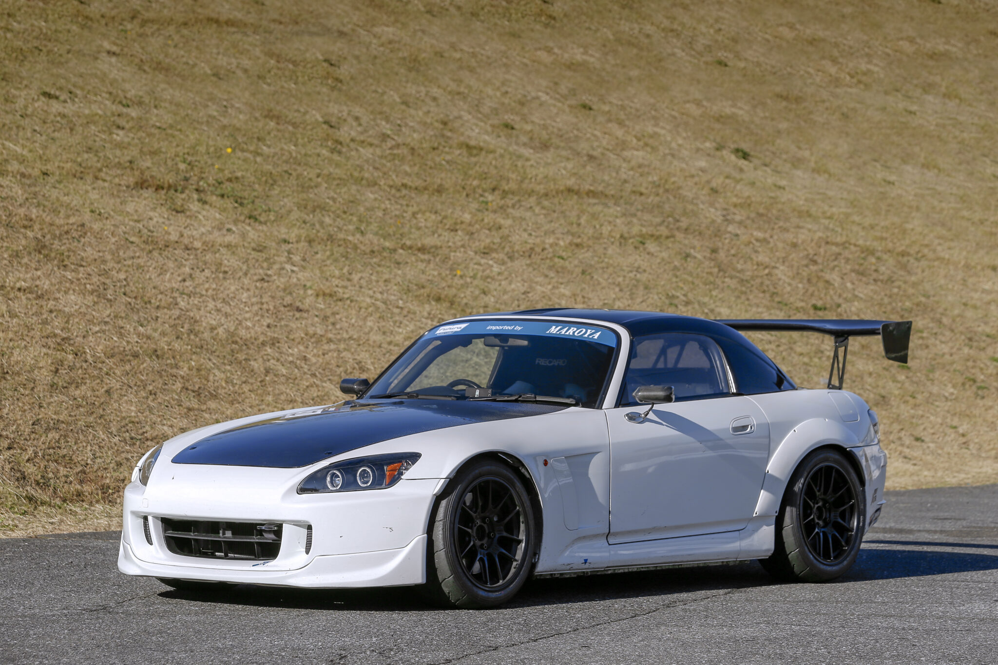 広瀬 献 AP1 S2000 「徹底的に軽量化したボディに290psエンジン。1分1秒台をマーク」全日本ジムカーナ車両筑波タイムアタック - REVSPEED